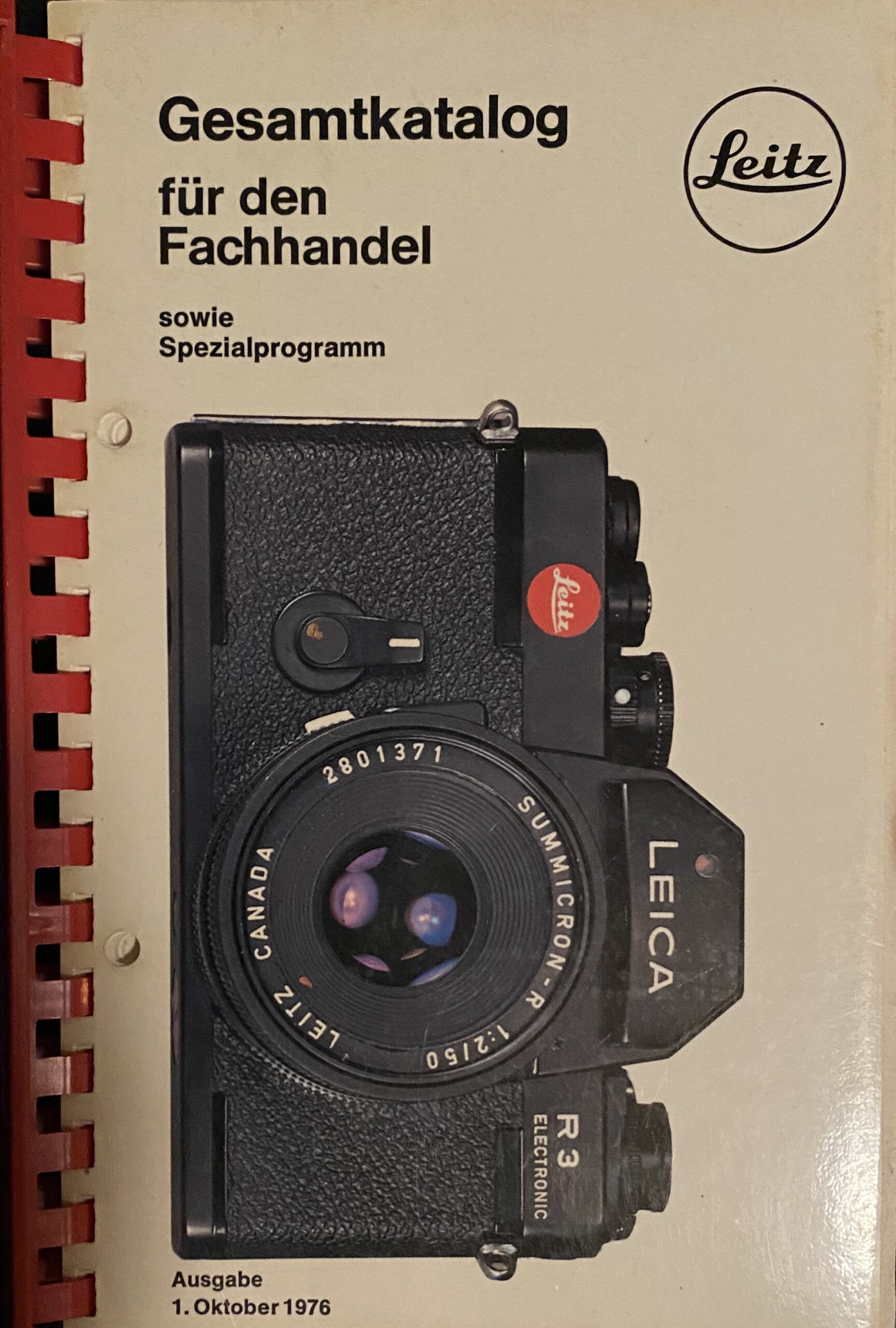 Gesamtkatalog für den Fachhandel (1-10-1976) – Collecting Leica cameras